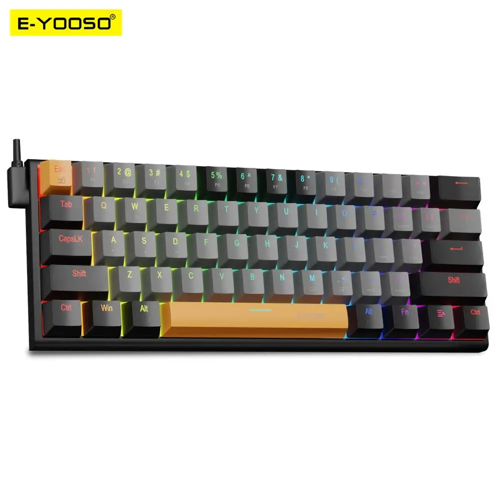 E-YOOSO-Z11-RGB-USB-60-Mini-Mechanical-Gaming-Keyboard-Blue-Red-Switch ...
