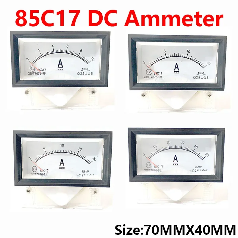 85C17-Analog-Current-Panel-Meter-Ammeter-for-Circuit-Testing-Ampere ...
