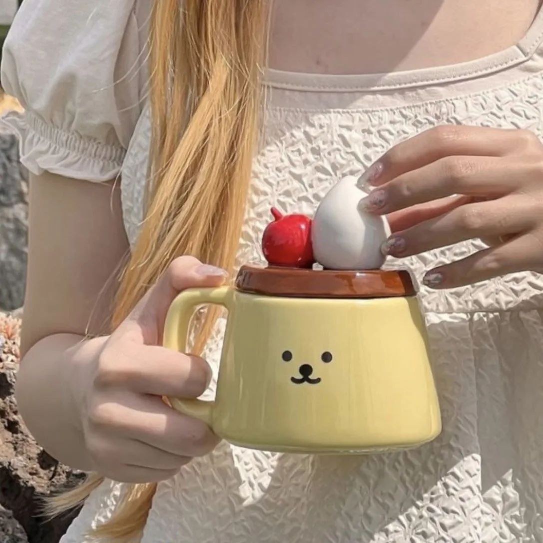 Kawaii-Sanrio-Pom-Pom-Purin-Ceramic-Mug-Cartoon-Cute-Coffee-Cup-with ...