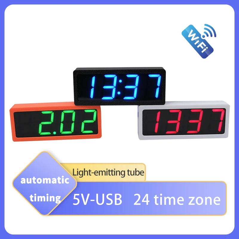 Digital-tube-clock-wifi-automatic-time-synchronization-calibration ...