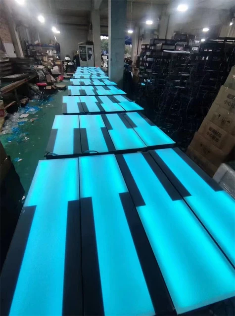 Outdoor Party Event Use Dancing Piano DJ Disco RGB Tiles Lamp LED ...