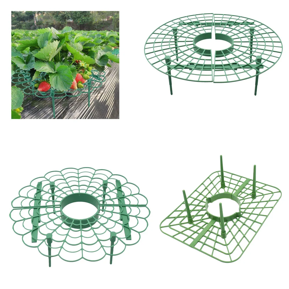 Strawberry-Stand-Frame-Holder-Balcony-Planting-Rack-Fruit-Support-Plant ...