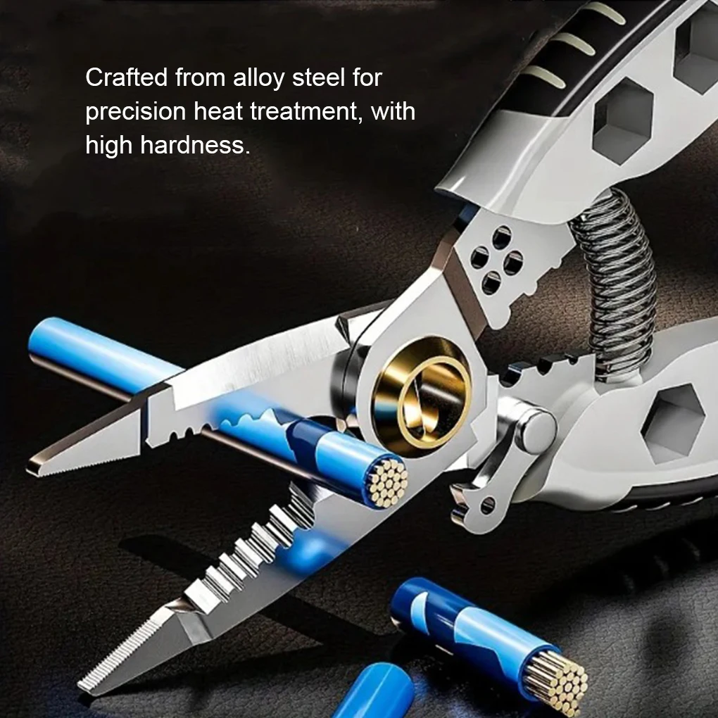 7-Inch-Multipurpose-Wire-Stripper-Electrician-Crimping-Tool-for ...