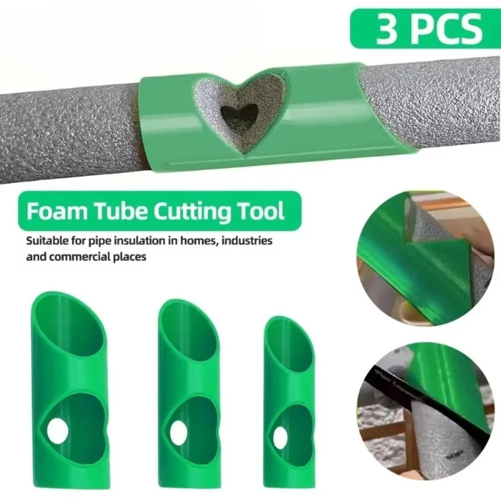 3Pcs Three-Tube Foam Pipe Insulation Cutting Guide for Pipe Insulation ...
