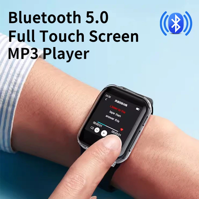 RUIZU-M8-MP3-Player-With-Bluetooth-Touch-Screen-Lossless-Wearable-Music ...