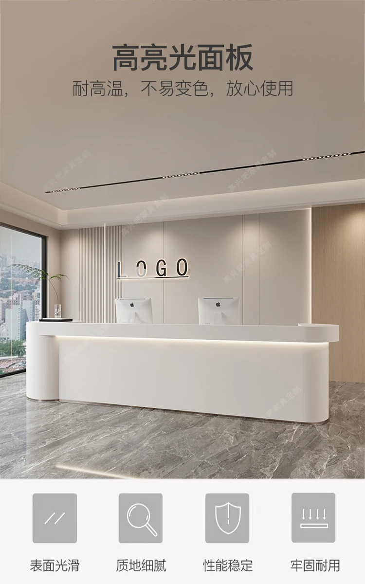 Executive Office Reception Desk Luxury Display Clinic Mobile Reception ...