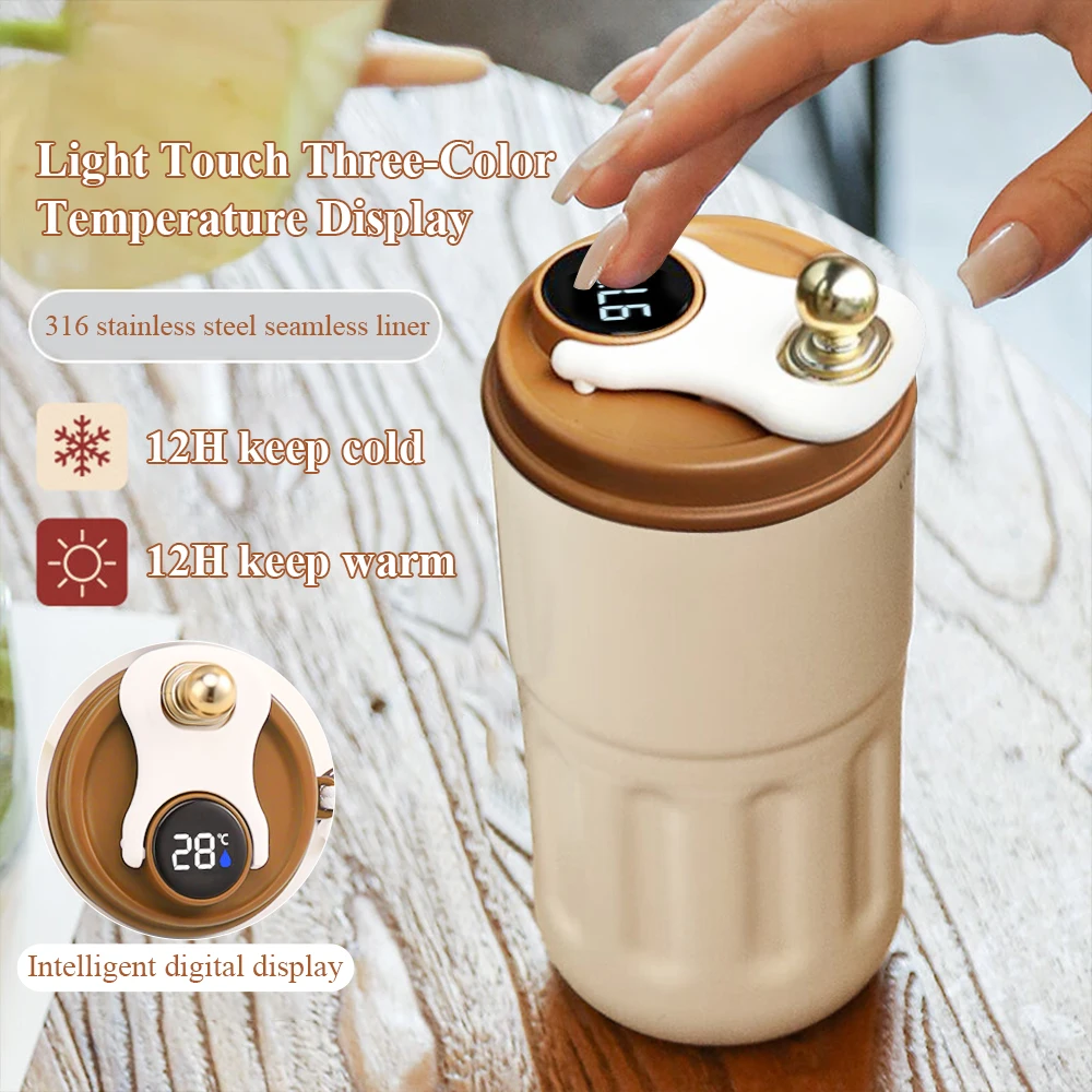 420ML-Stainless-Steel-Coffee-Cup-LED-Temperature-Display-Thermos-Bottle-Travel-Coffee-Mug-Leak ...