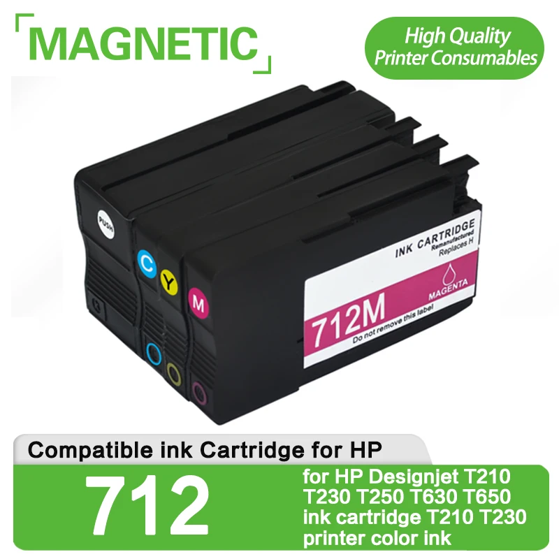 New Ink Cartridge For Hp 712xl Ink Cartridge For Hp Designjet T210 T230 ...