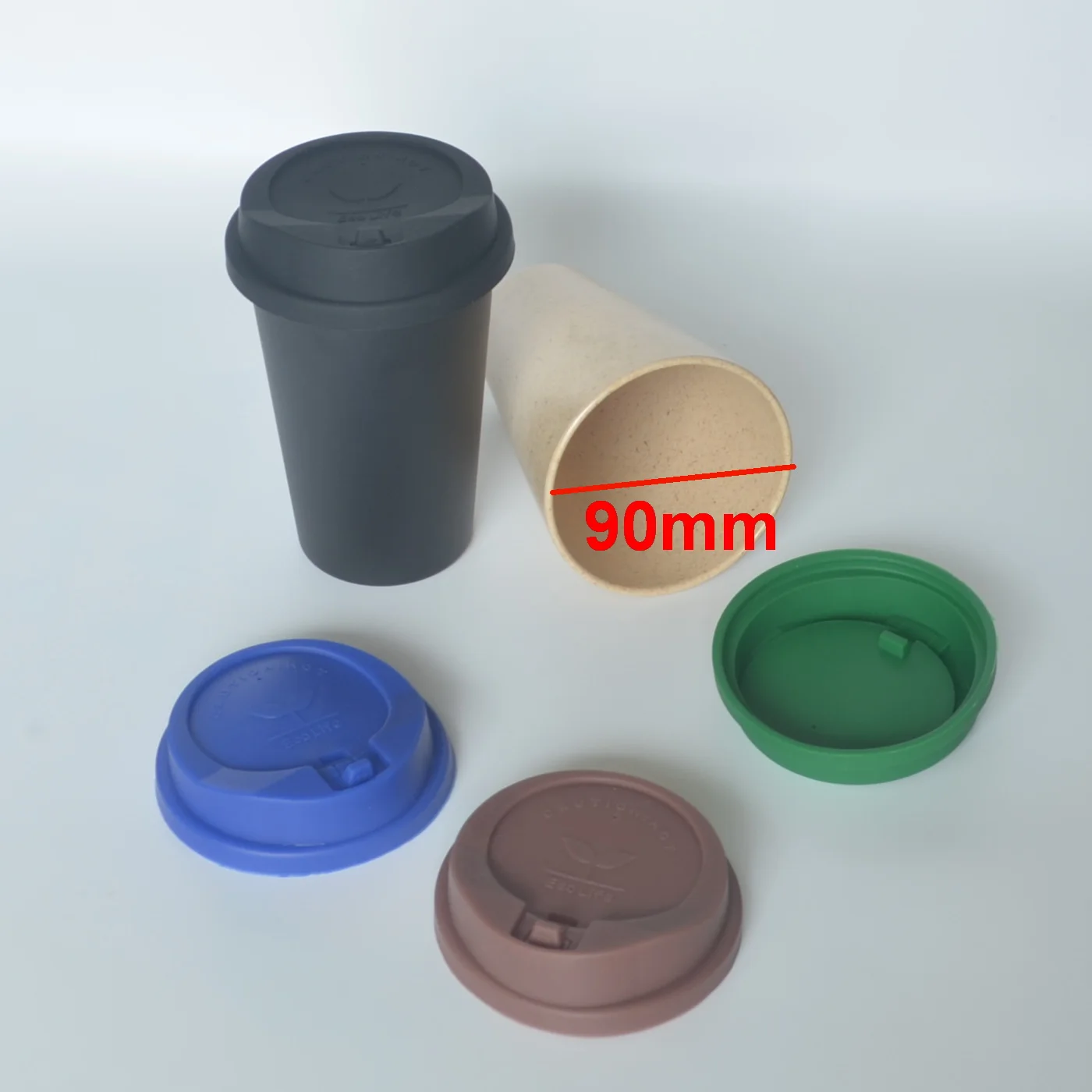 Silicone Insulation Leakproof Cup Lid Heat Resistant Anti-Dust Mug ...