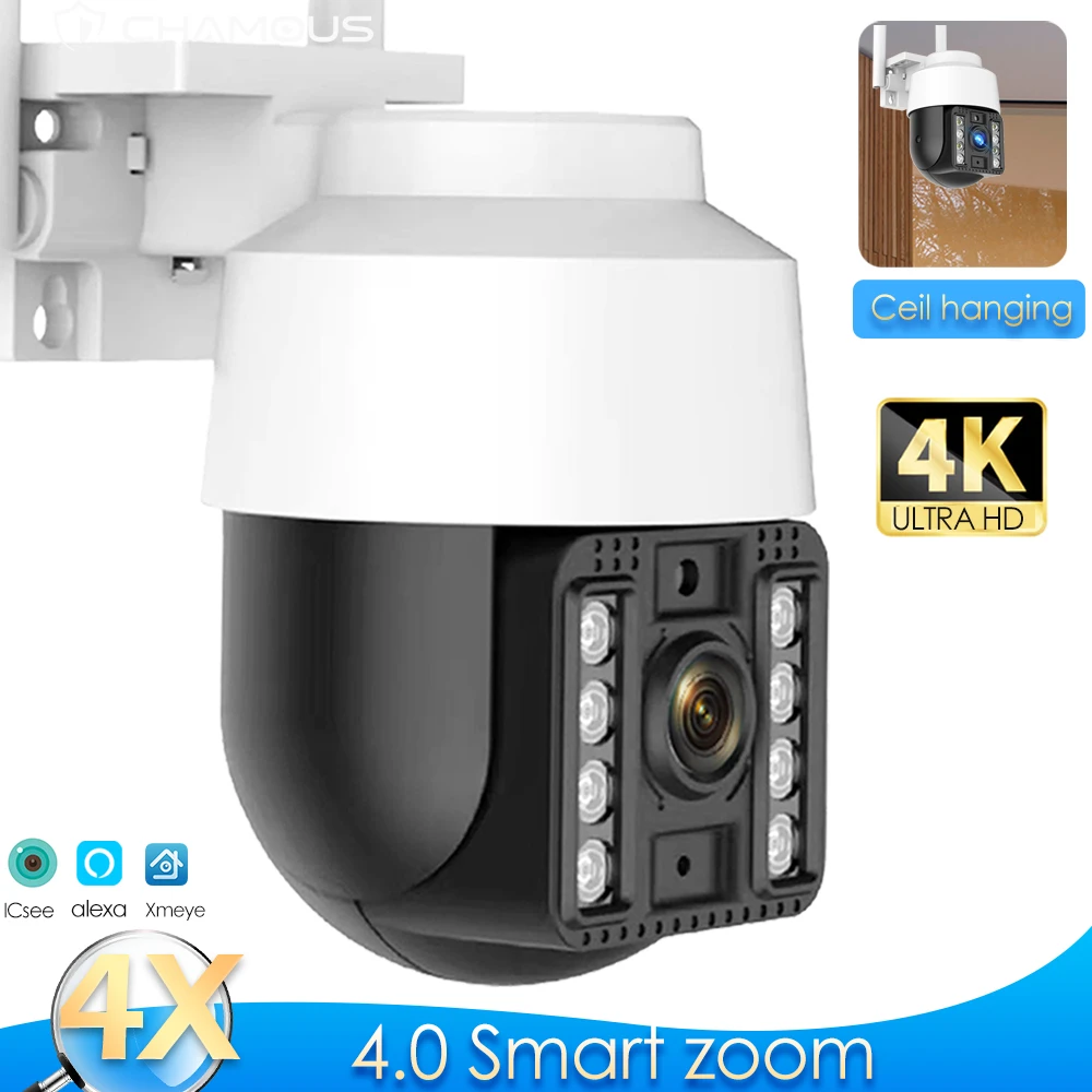 8MP 4K IP Camera Outdoor WiFi 360° Video Surveillance 5MP Security CCTV ...