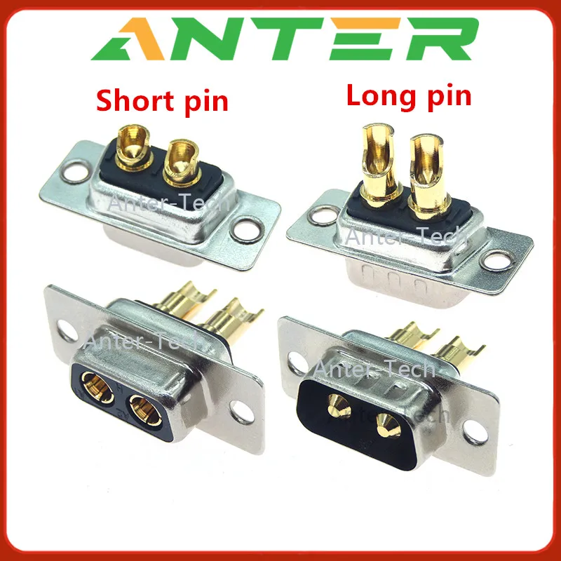1PCS-2W2-2V2-30A-2PIN-Gold-plated-high-current-male-female-D-SUB ...