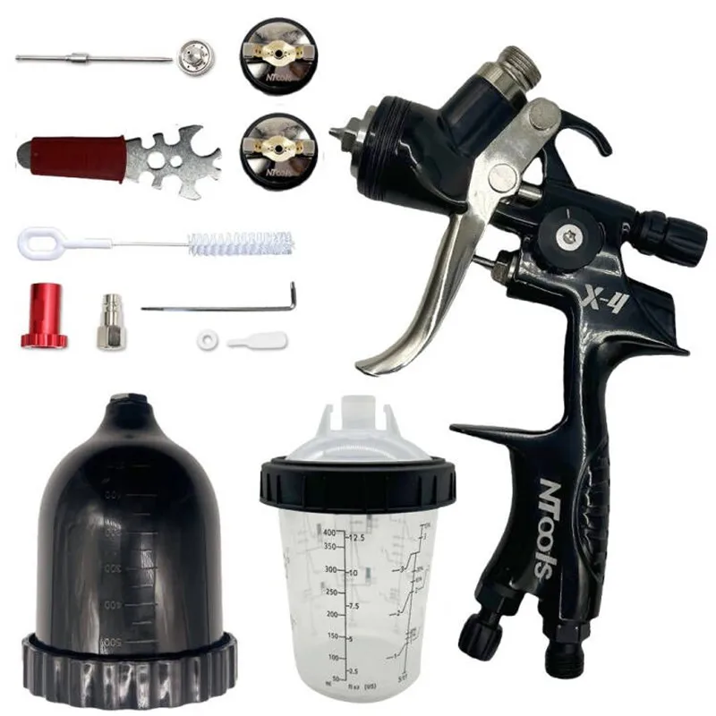 Air-Spray-Gun-1-3mm-With-1-7mm-Nozzle-Kit-And-Adapter-600CC-Tank-Spray ...