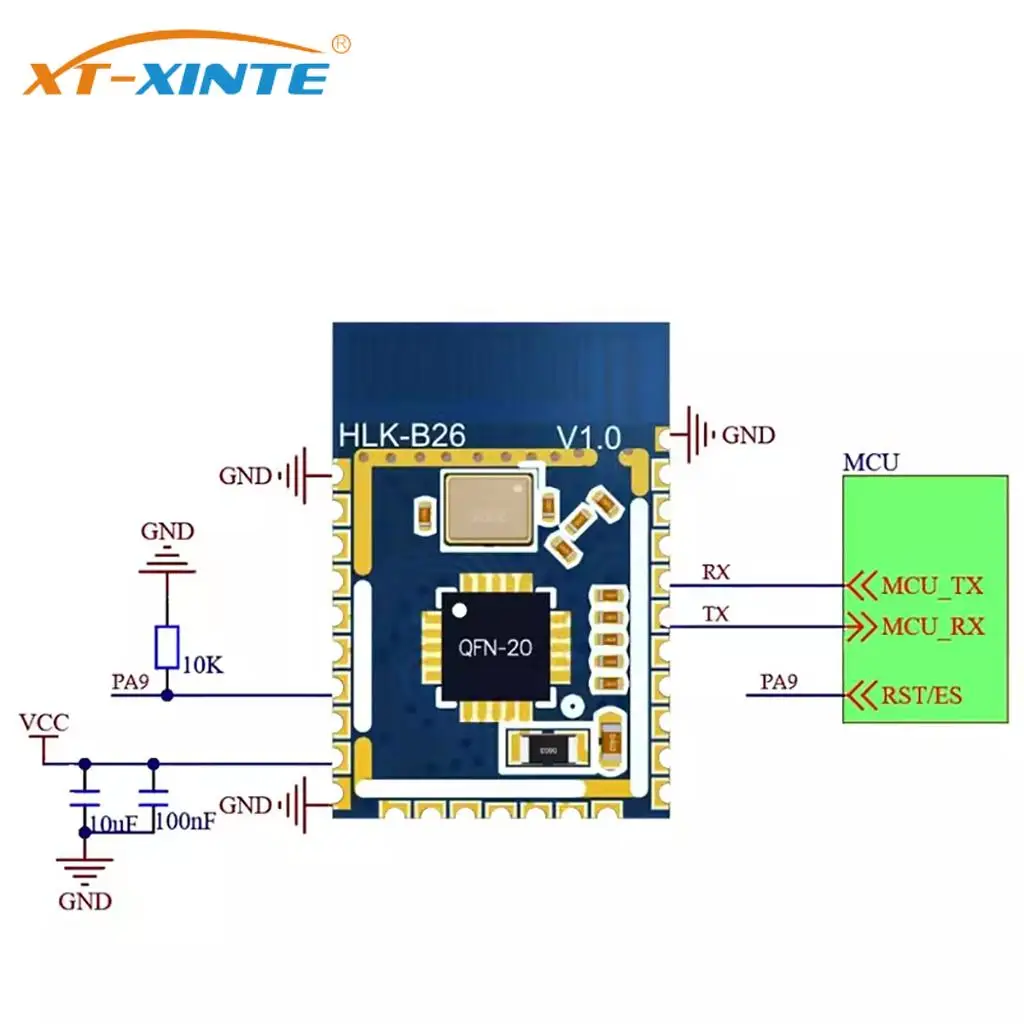 HLK-B26-Low-Power-BLE5-0-Wireless-Bluetooth-Compatible-Module-Serial ...