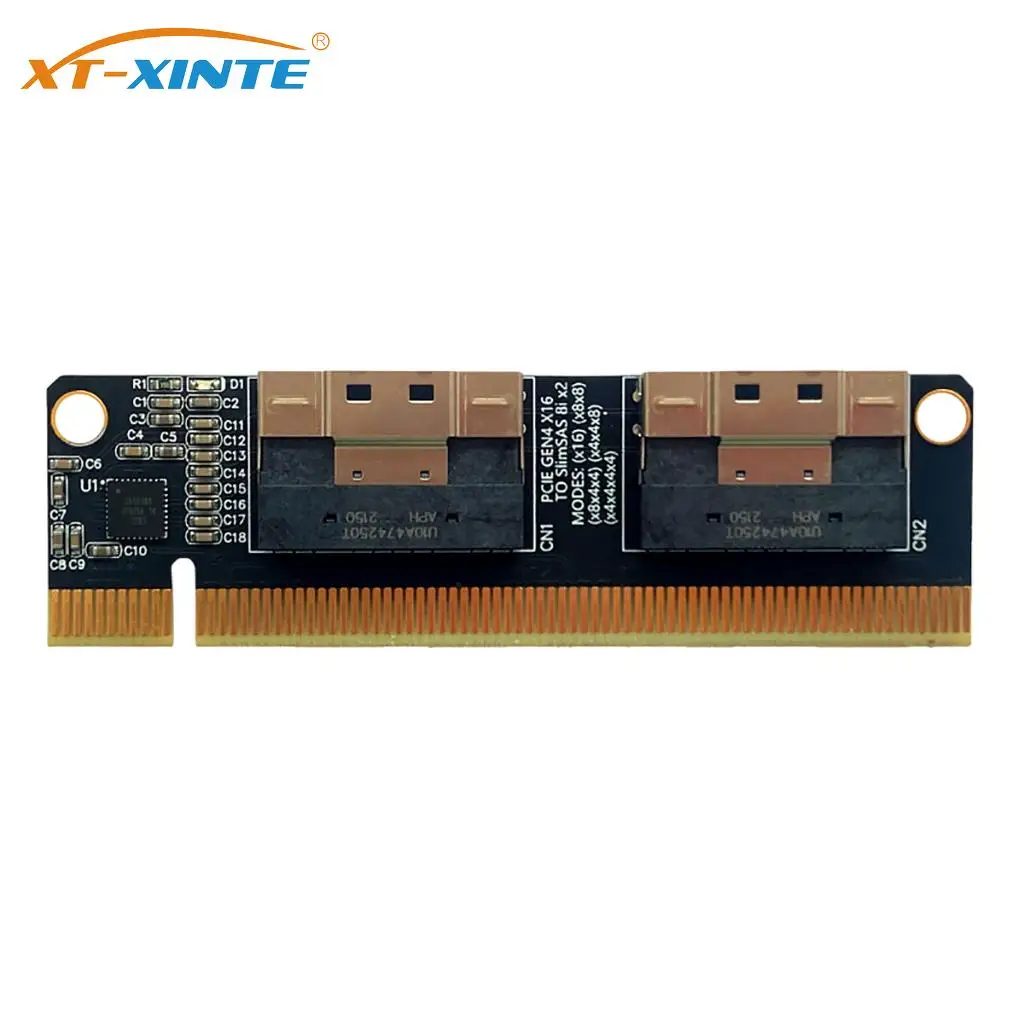 Pcie 4.0 X16 To 4 Ports Nvme-compatible Expansion Card Pci-e 4.0 16x To ...