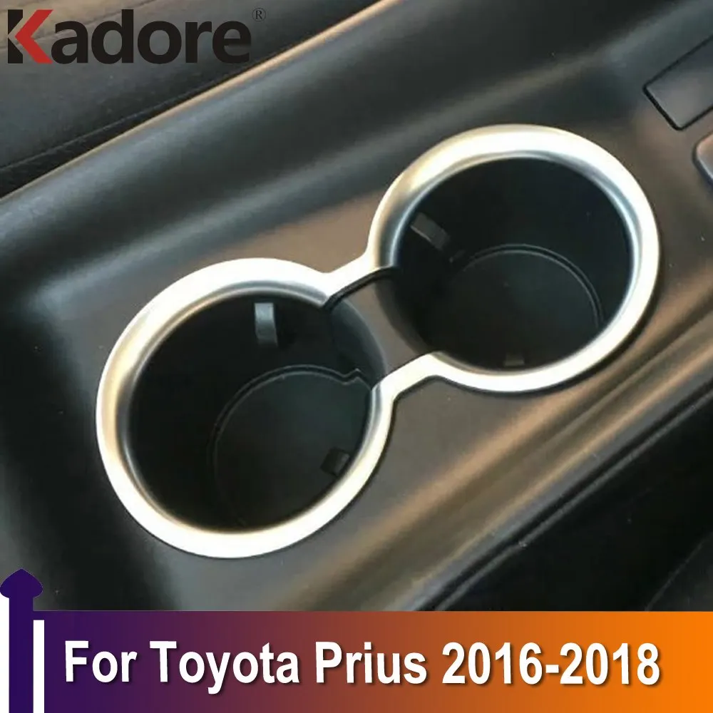 Fit For Toyota Prius 2016 2017 2018 Matte Interior Cup Holder Cover ...
