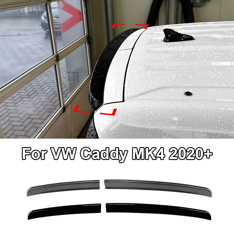 Glossy-black-Rear-Wing-roof-Trunk-top-Spoiler-Lip-2020-For-VW-Caddy-MK4 ...