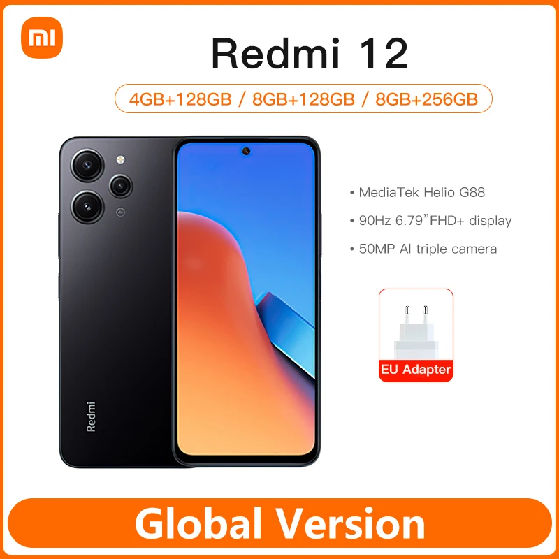 Xiaomi-smartphone-Redmi-12-versi-n-Global-128GB-256GB-ROM-Helio-G88 ...