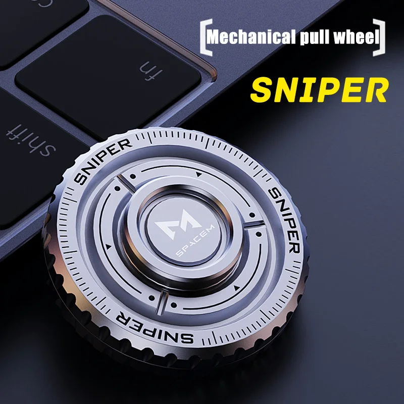 Fidget-spinner-Mechanical-Coin-Fingertip-Stainless-Steel-EDC-Anti ...