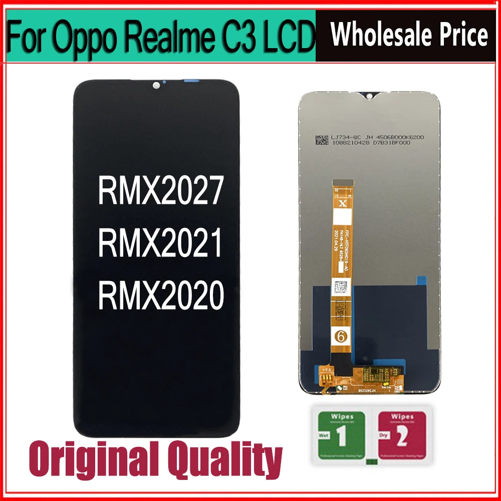 Original For Realme C3 Display LCD RMX2027 RMX2021 RMX2020 Touch Screen ...