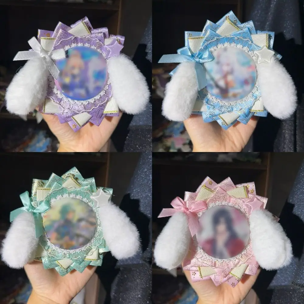 Cute Cat Ear Itabag Badge Holder Handmade DIY Handcrafted Lolita Badge ...