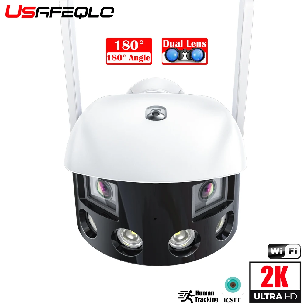 4K-8MP-Dual-Lens-WIFI-Camera-Fixed-Panoramic-2K-4MP-Security-IP-Cam ...