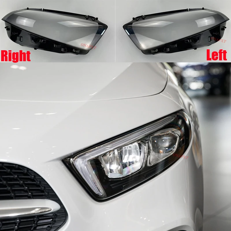 For Benz A class W177 A180 A200 2019 2021 Car Front Headlight Cover ...