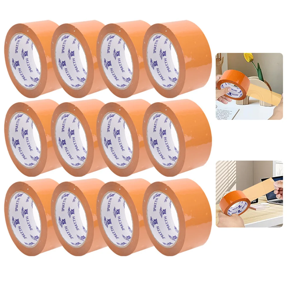 12-Rolls-Set-Tape-Packaging-Tools-Office-Packing-Supplies-Waterproof ...