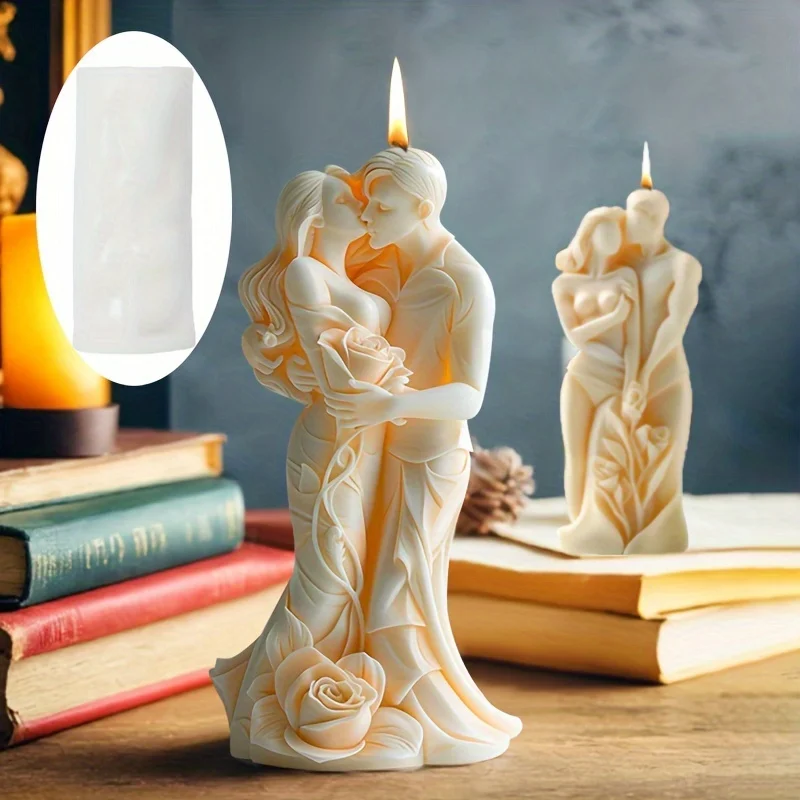 DIY Couple Aromatherapy Candle Making Silicone Mold, Valentine's Day ...