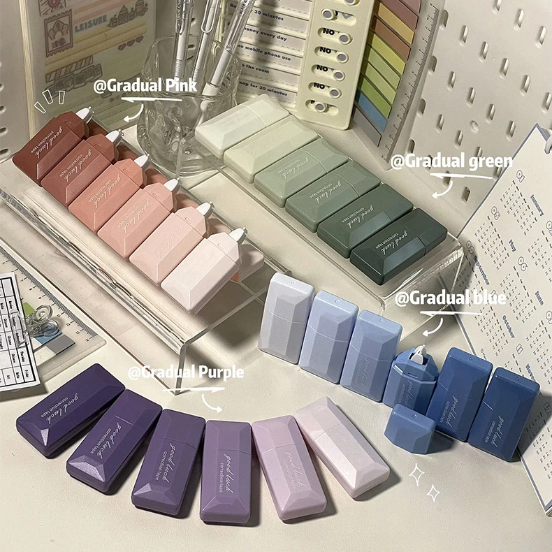 6Pcs-set-Gradient-Morandi-Color-Correction-Tape-Aesthetic-Student ...