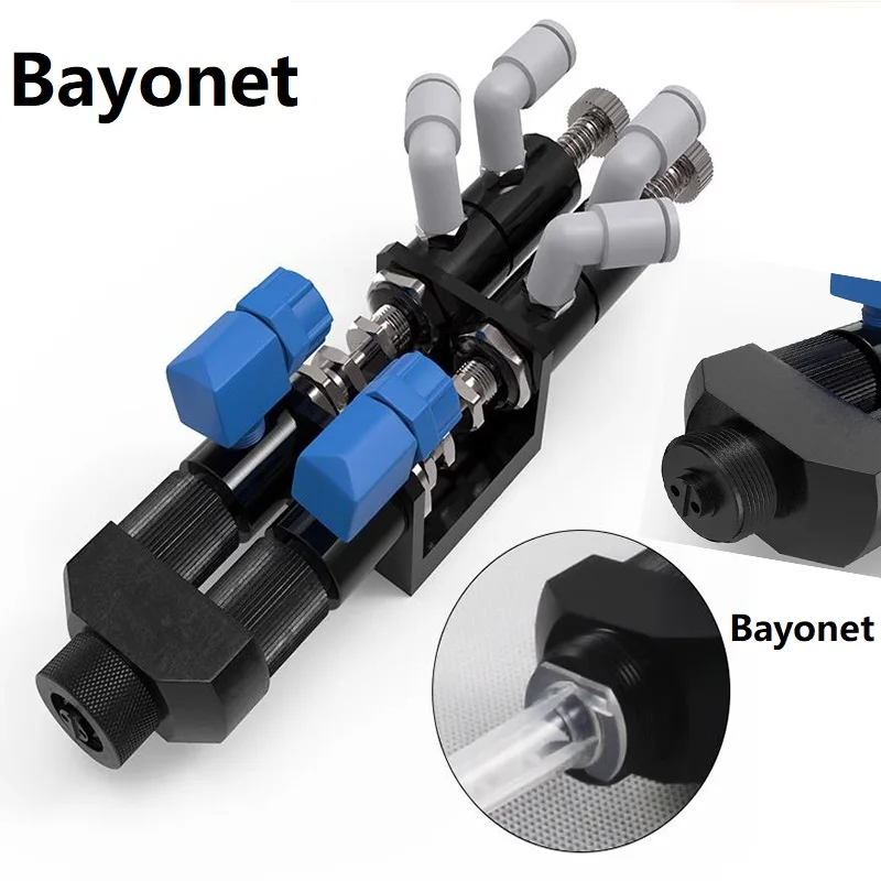 Thimble-Double-liquid-AB-dispensing-valve-plastic-three-way-AB ...