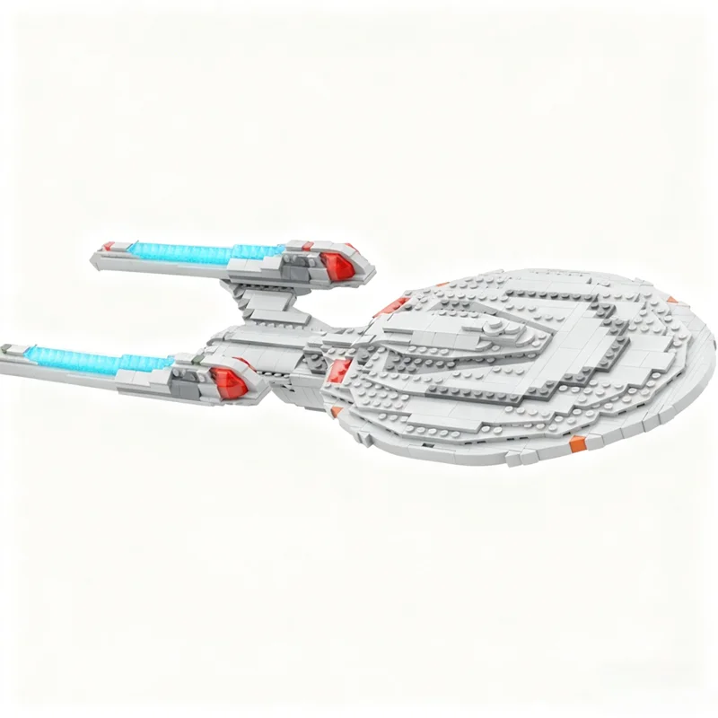 1079pcs MOC Space Sovereign Class Starship Star Trek First Model toys ...
