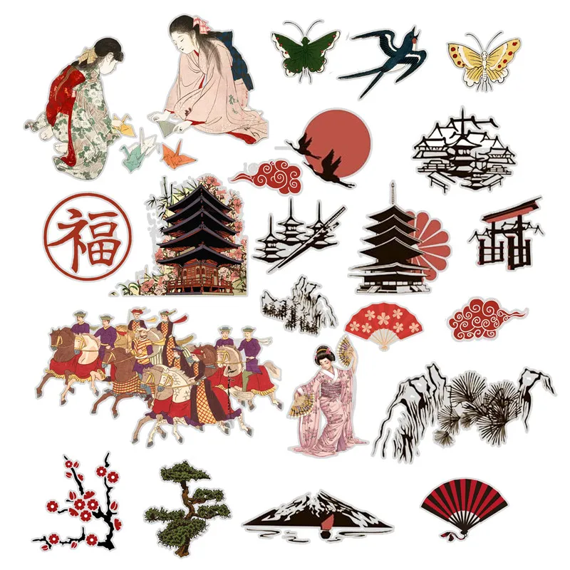 23pcs-Japanese-style-Stickers-Crafts-And-Scrapbooking-stickers-kids ...