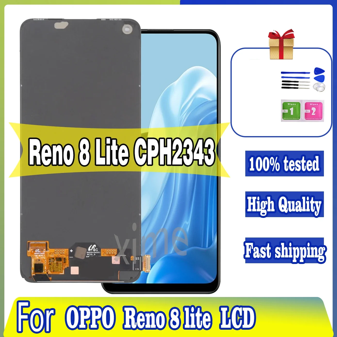 6-43-AMOLED-For-OPPO-Reno8-Lite-CPH2343-LCD-Display-Touch-Screen-Reno-8 ...