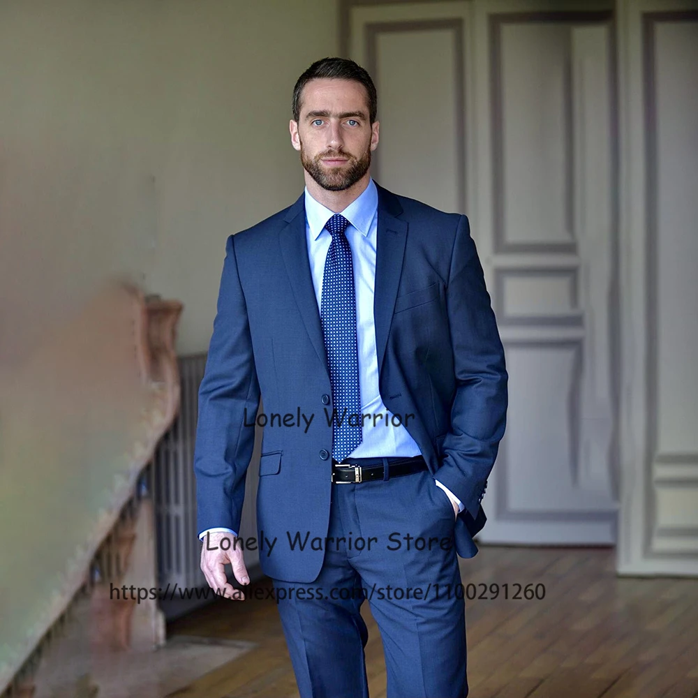 Terno-Masculino-Moda-azul-real-dos-homens-terno-fino-ajuste-formal-neg ...