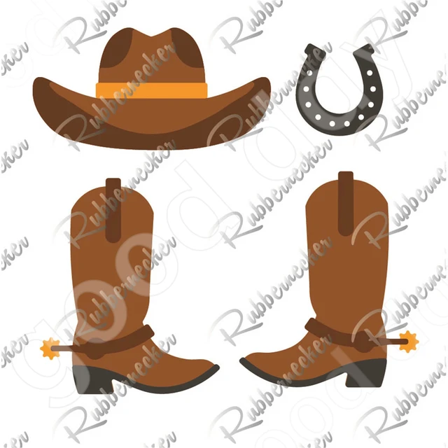Cowboy Boot Card Template