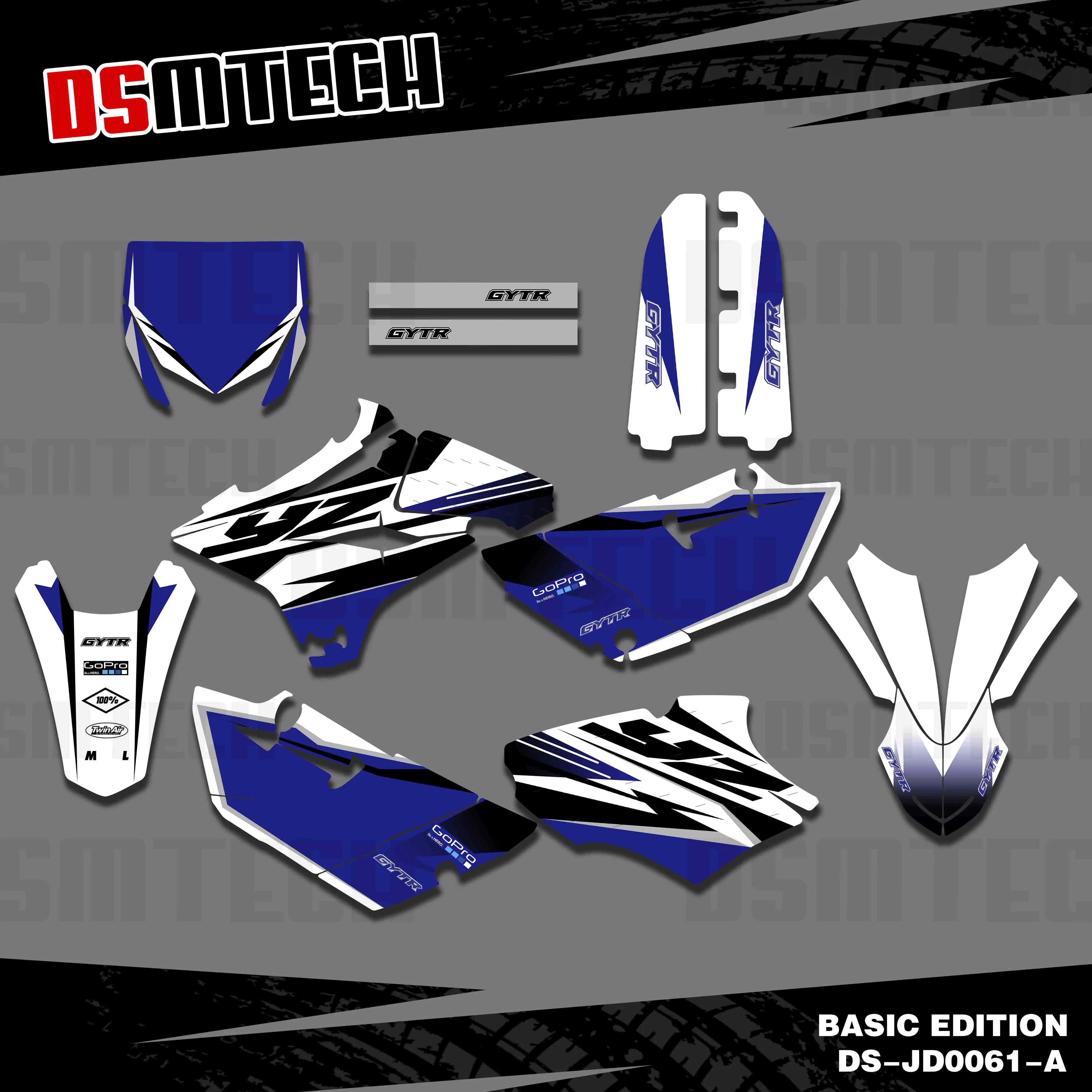 DSMTECH-pegatina-para-motocicleta-calcoman-a-gr-fica-personalizada-fondo-completo-para-Yamaha-YZ ...