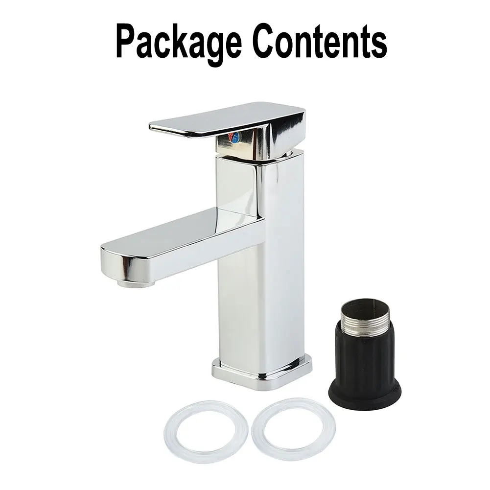 Mono-Basin-Tap-Stopcock-Mixer-Square-Bathroom-Bath-Modern-Filler-Sink ...