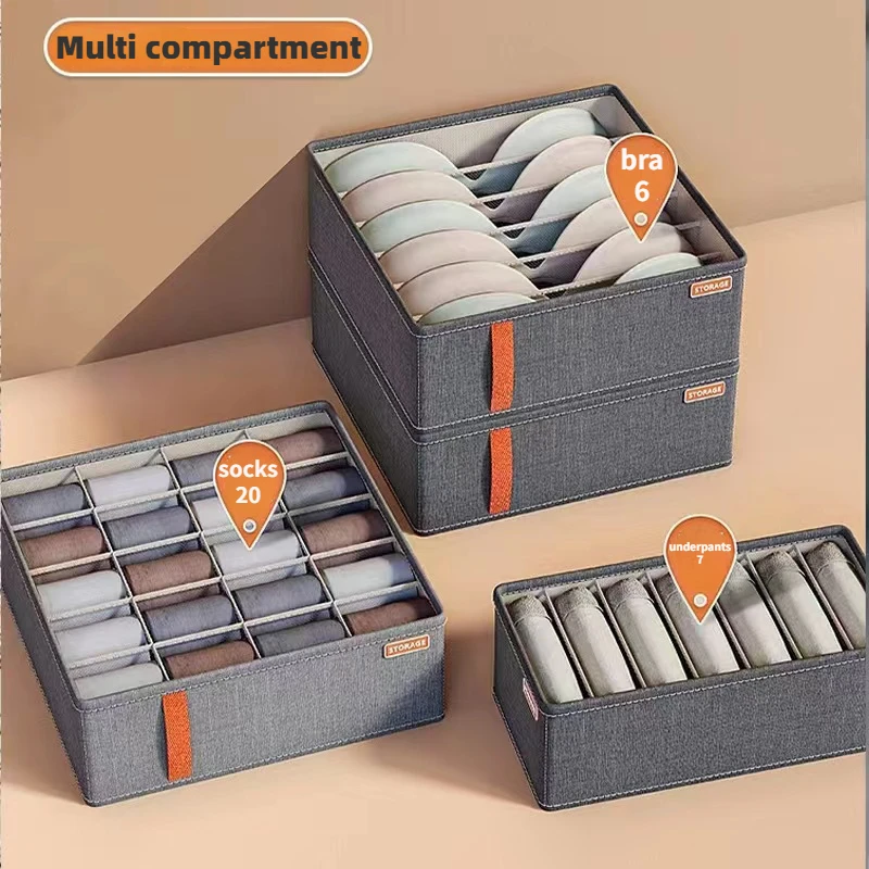 New Wardrobe Partition Storage Box Clothes Underwear Socks Household ...