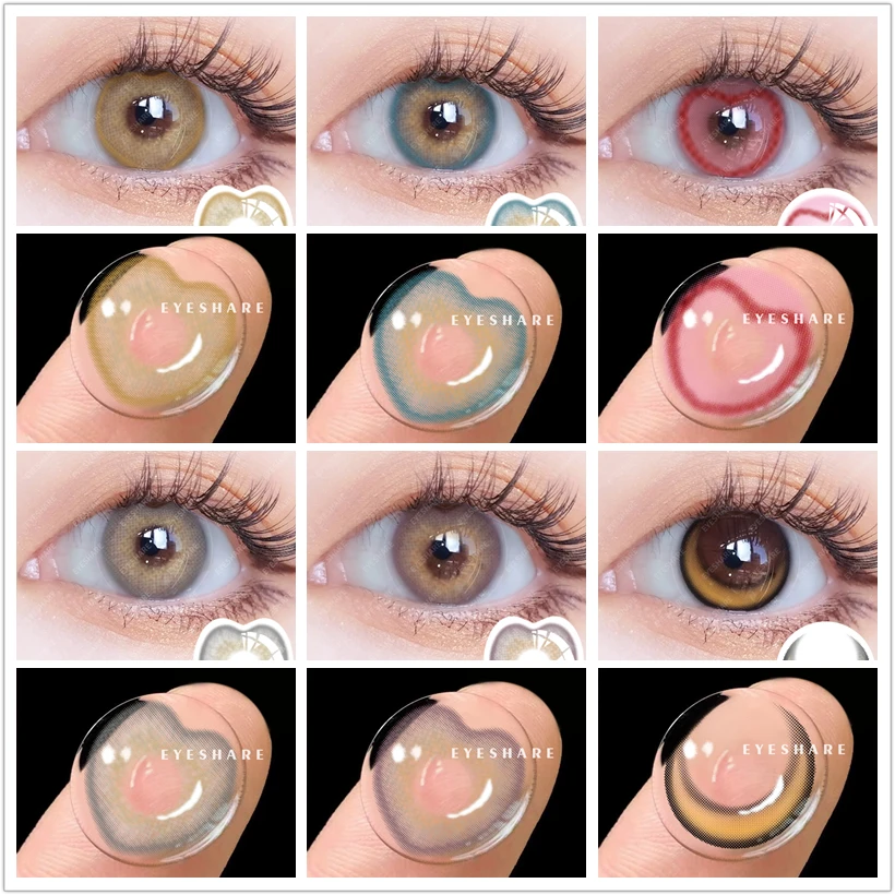 EYESHARE Natural Contact Colored Lenses For Eyes 1Pair Multicolor Lens ...