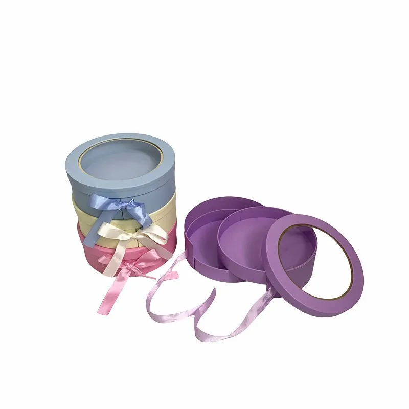 Transparent-Window-opening-Round-Gift-box-Two-layer-Rotatable-Chocolate ...
