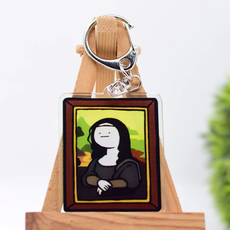 World-Famous-Paintings-Keychain-The-Mona-Lisa-Keyring-Figures-Pendant ...