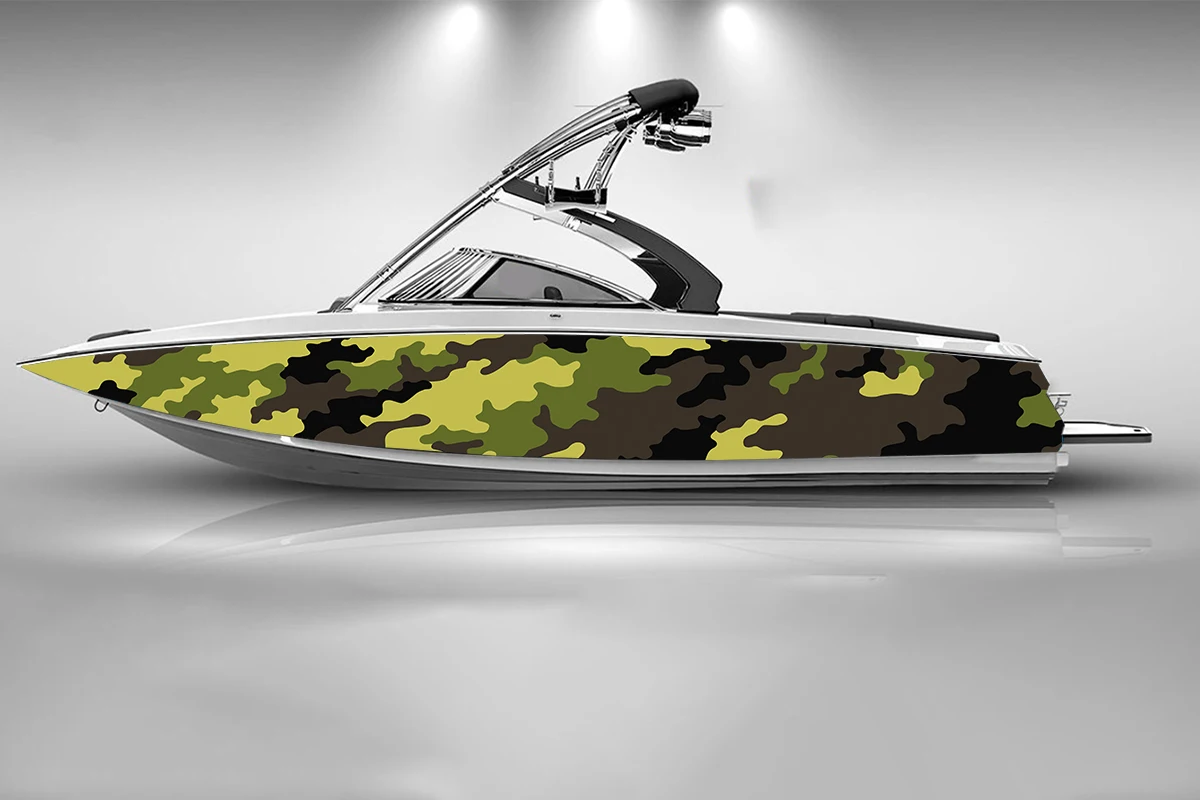 camouflage-Boat-Stickers-Self-Adhesive-Stickers-Fashion-Custom-Sticker ...