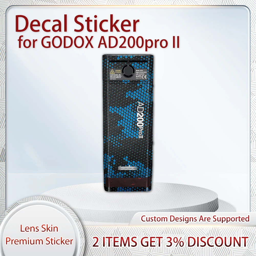 Decal Skin Protective Film for GODOX AD200Pro II Camera Flash Skin ...