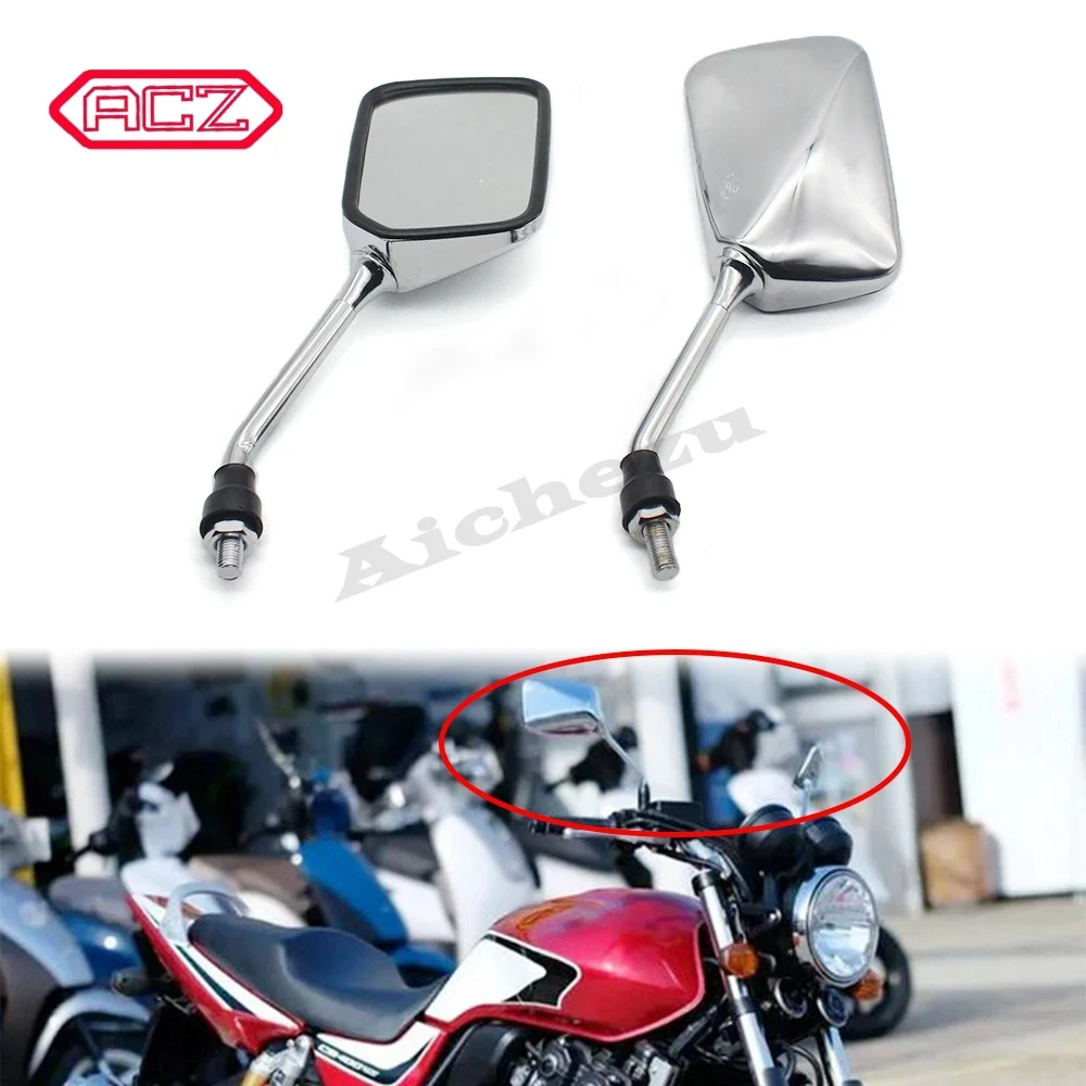 ACZ-Universal-Motorcycle-Rear-Side-View-Rearview-Mirror-for-Honda-CB400 ...