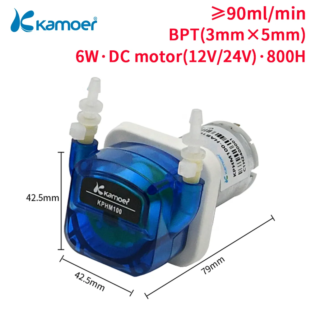 Kamoer-0-180ml-min-KPHM100-Peristaltic-Pump-24V-Stepper-DC-Motor-Zero ...