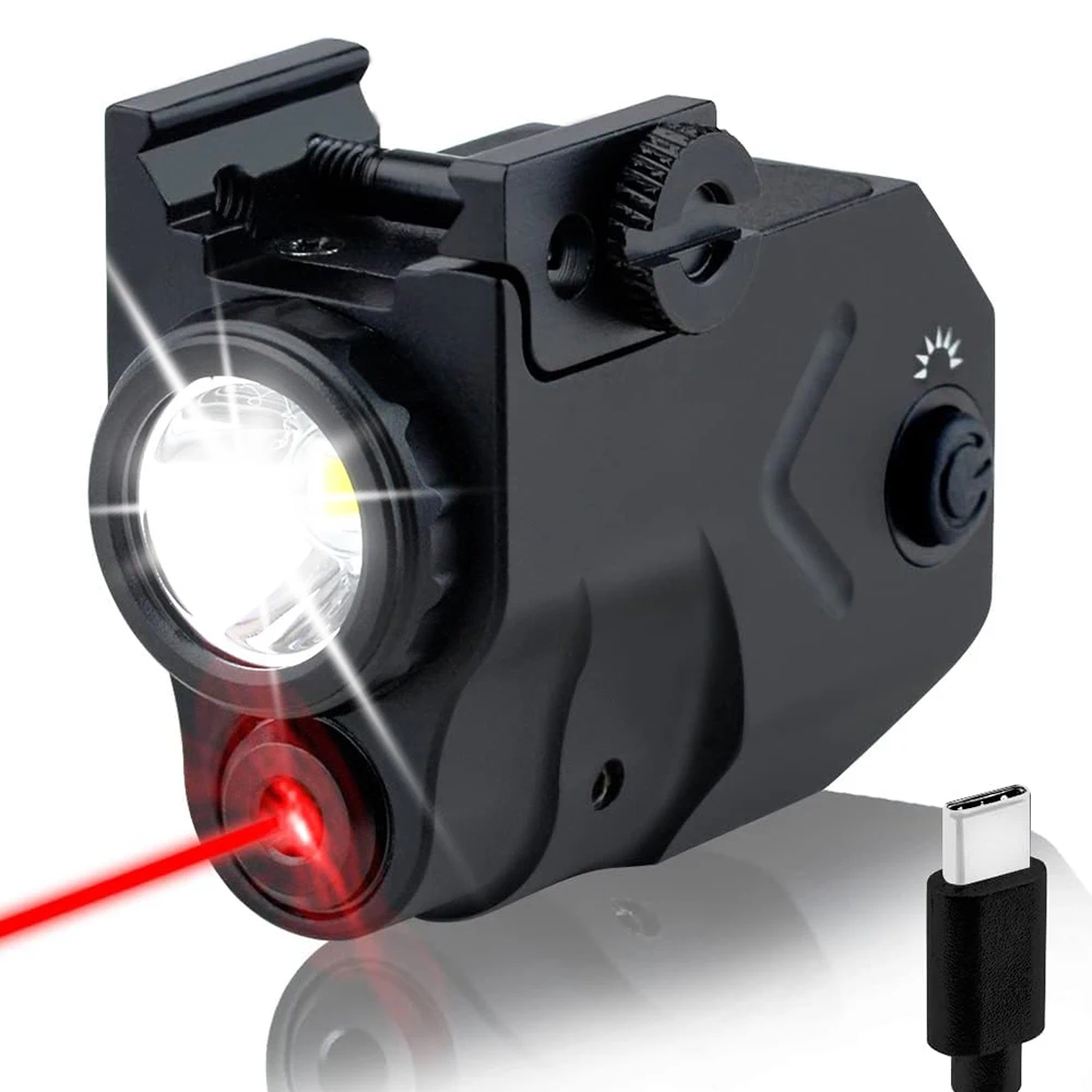 1000-Lumens-Tactical-Weapon-Gun-Light-Red-Green-Laser-Sight-Flashlight ...
