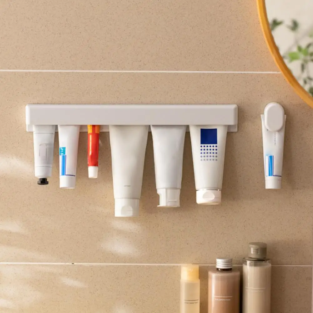 Wall-mounted-Toothpaste-Rack-Long-Toothpaste-Holder-Space-saving-Heavy ...