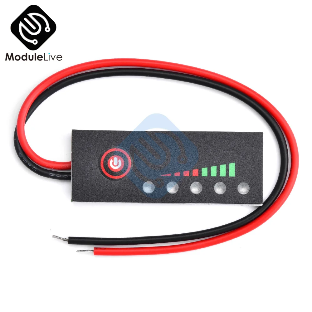 12V-24V-36V-48V-Battery-Level-Indicator-18650-Lipo-Lithium-Capacity ...