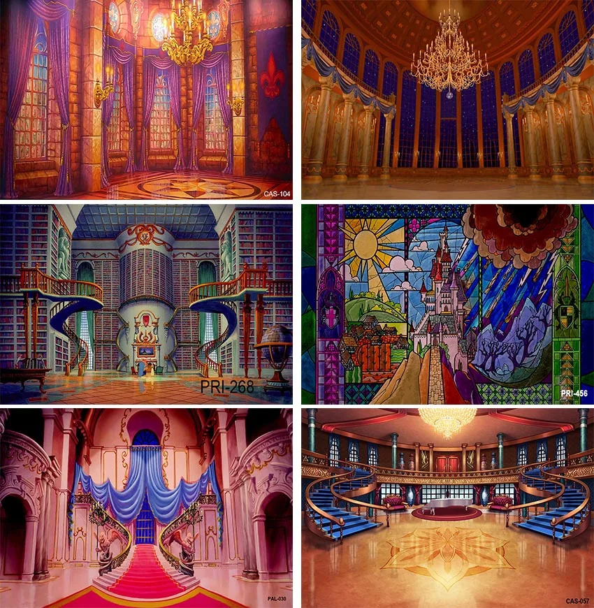 Beauty-Beast-Backdrops-for-Photography-Red-Carpet-Stairs-Party ...