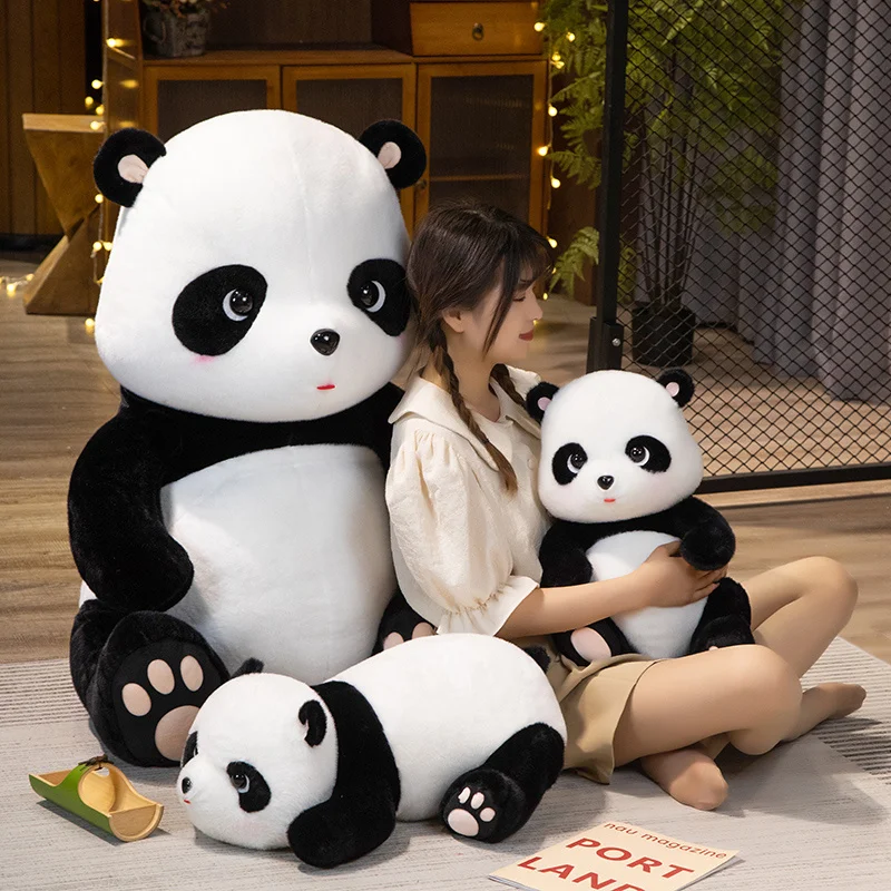 Kawaii-Giant-Panda-Bear-Doll-Plush-Toy-Cartoon-Zoo-Animal-Lying ...